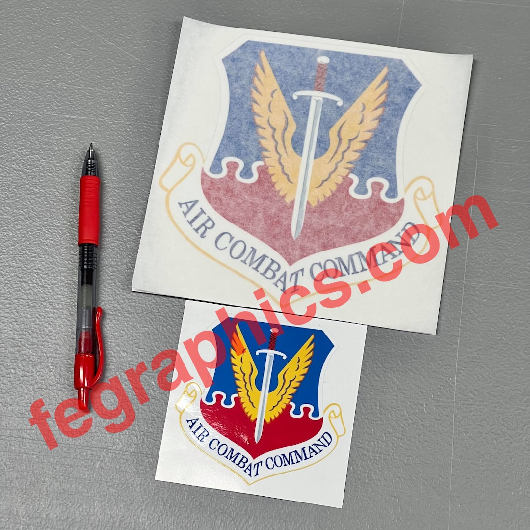 ACC Patch Decal [full Color] Air Combat Command Patch, USAF Air Force ...