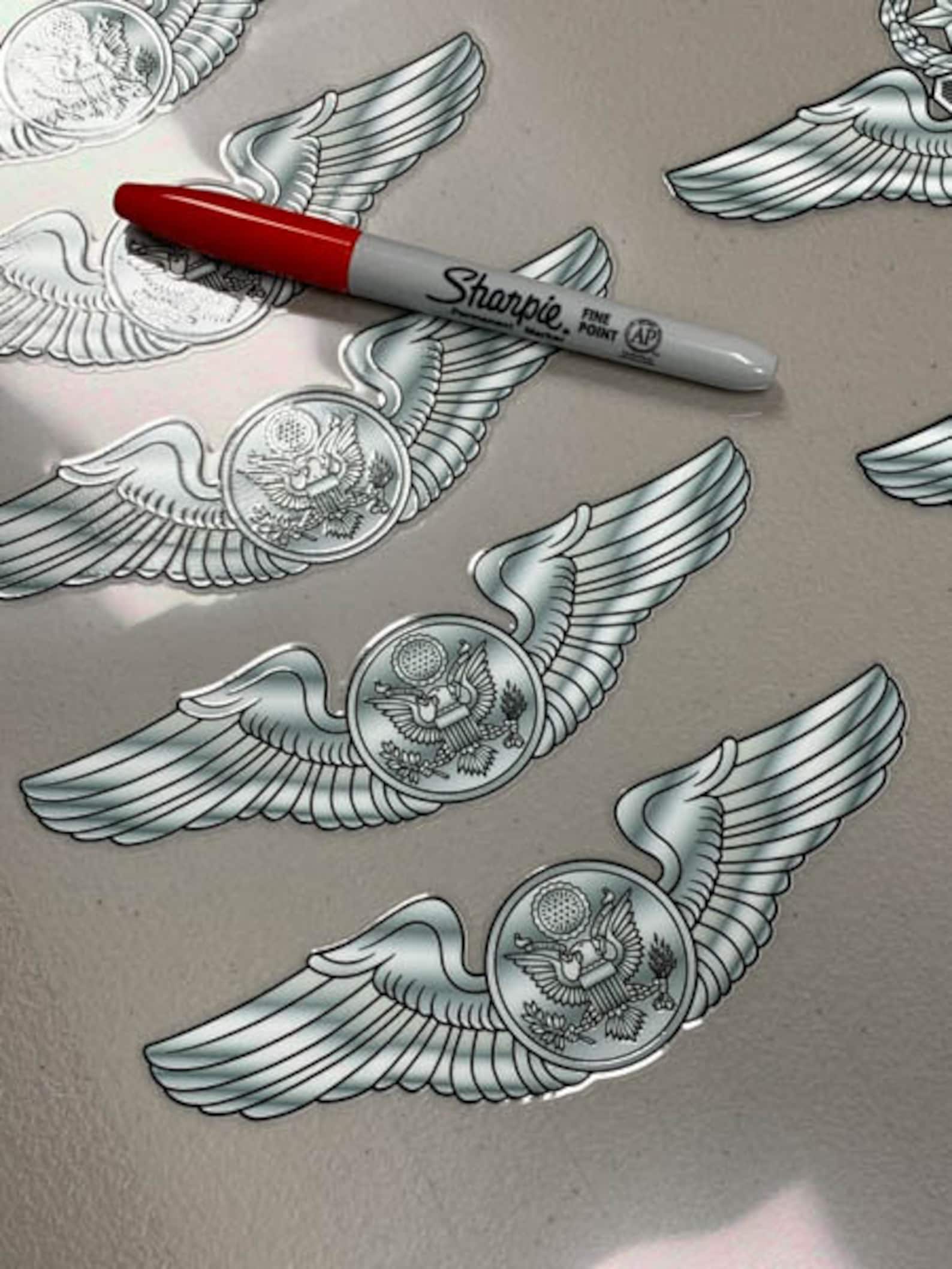 Enlisted Aircrew Wings Decal basic USAF Full Color Aircrew - Etsy