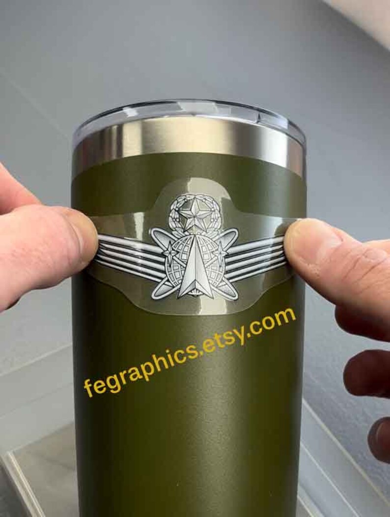 Space Operations Badge, Vinyl Decal Sticker, Space Force Wings, Space ...