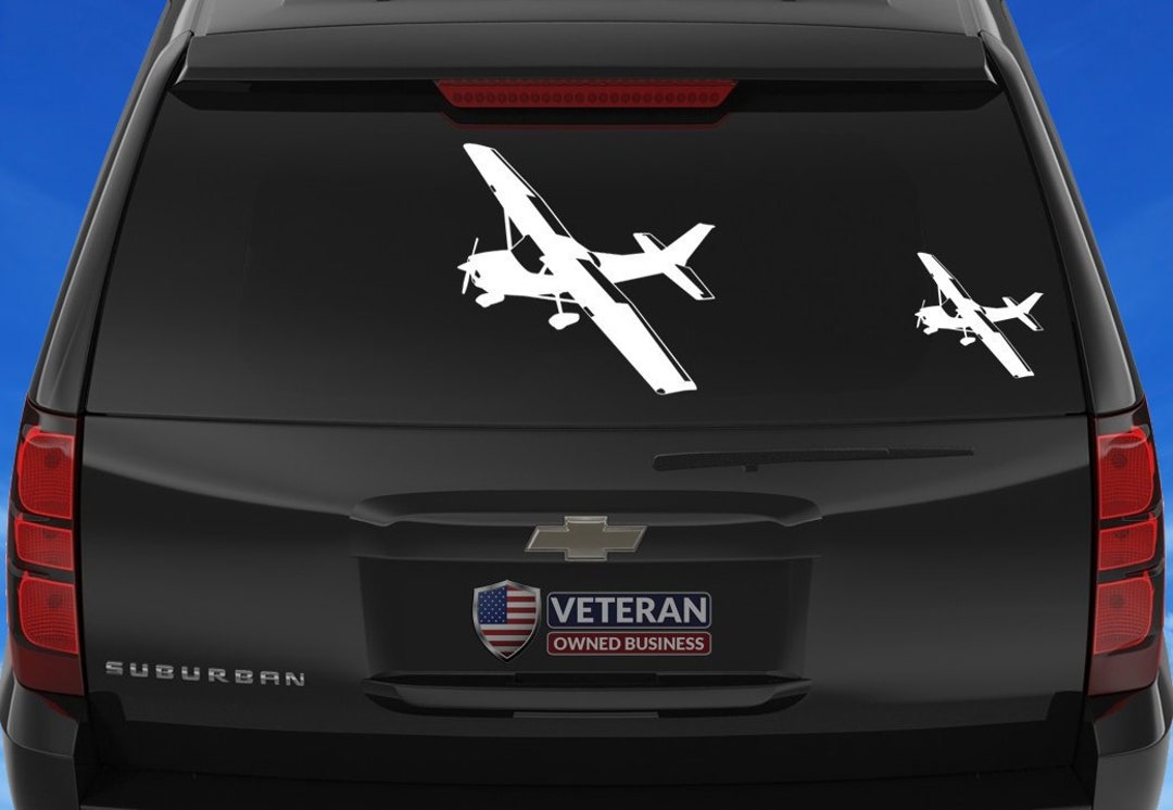 Cessna 172 [angle 1] Cessna 172 Decal, Cessna 172 Sticker, Cessna Decal ...