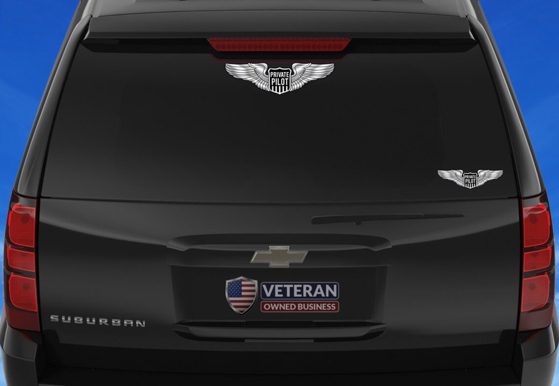 Private Pilot Wings Full Color Decals PPL License CFI | Etsy