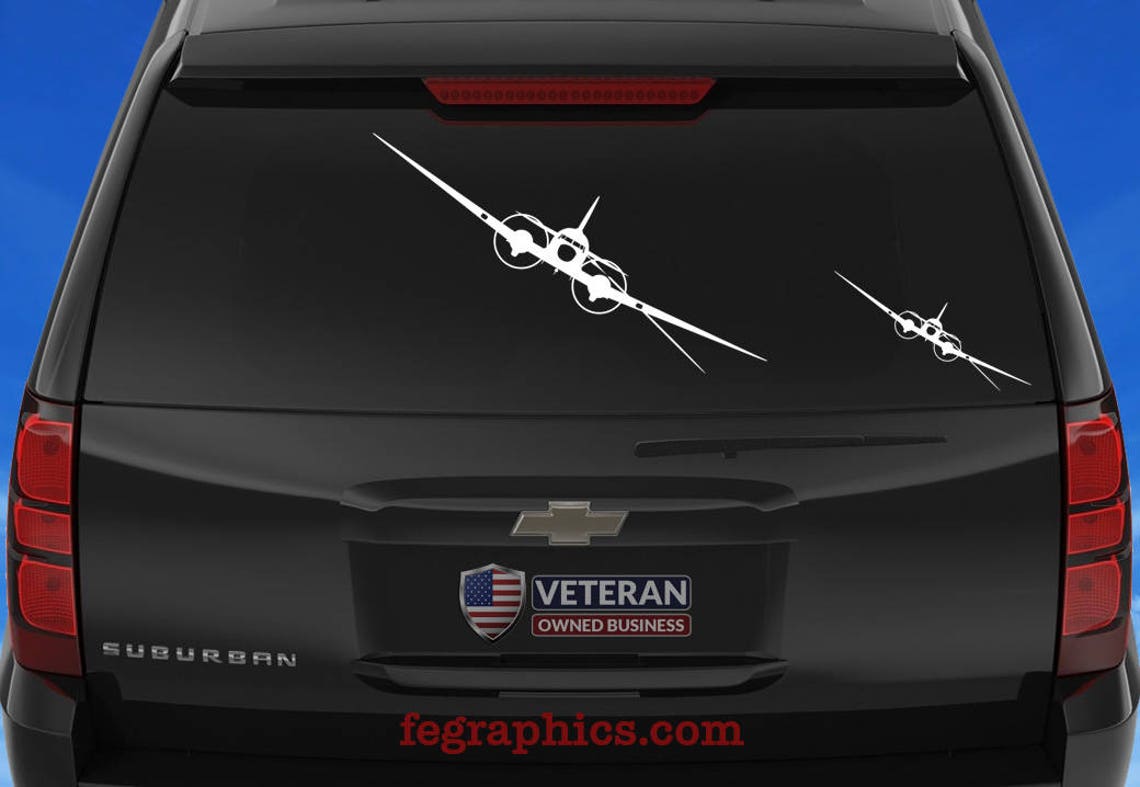 AC-47 Spooky Gunship FIRING - Front View - Vinyl Decal / Sticker - Etsy
