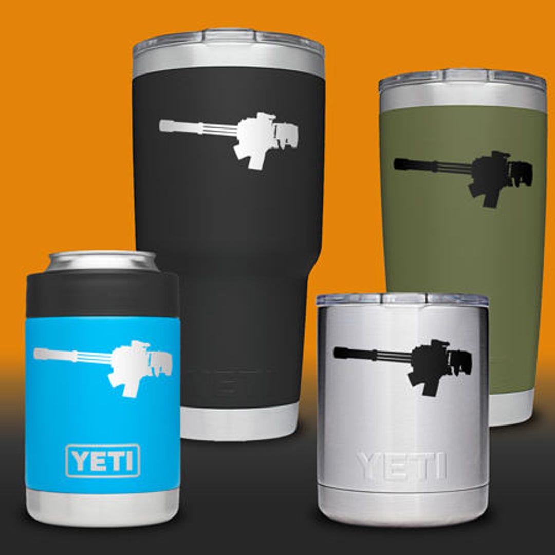 GAU-2B Minigun Decal - Cup Decal / M134 Decal / GAU-2B Decal / Minigun ...