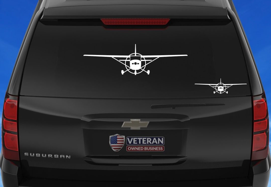 Cessna 182 [front] Cessna 182 Decal, Cessna 182 Sticker, Cessna Decal ...