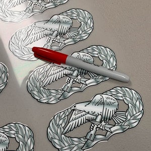 Maintenance Badge Decal (basic USAF) Full Color, MX Badge, MX Badge ...