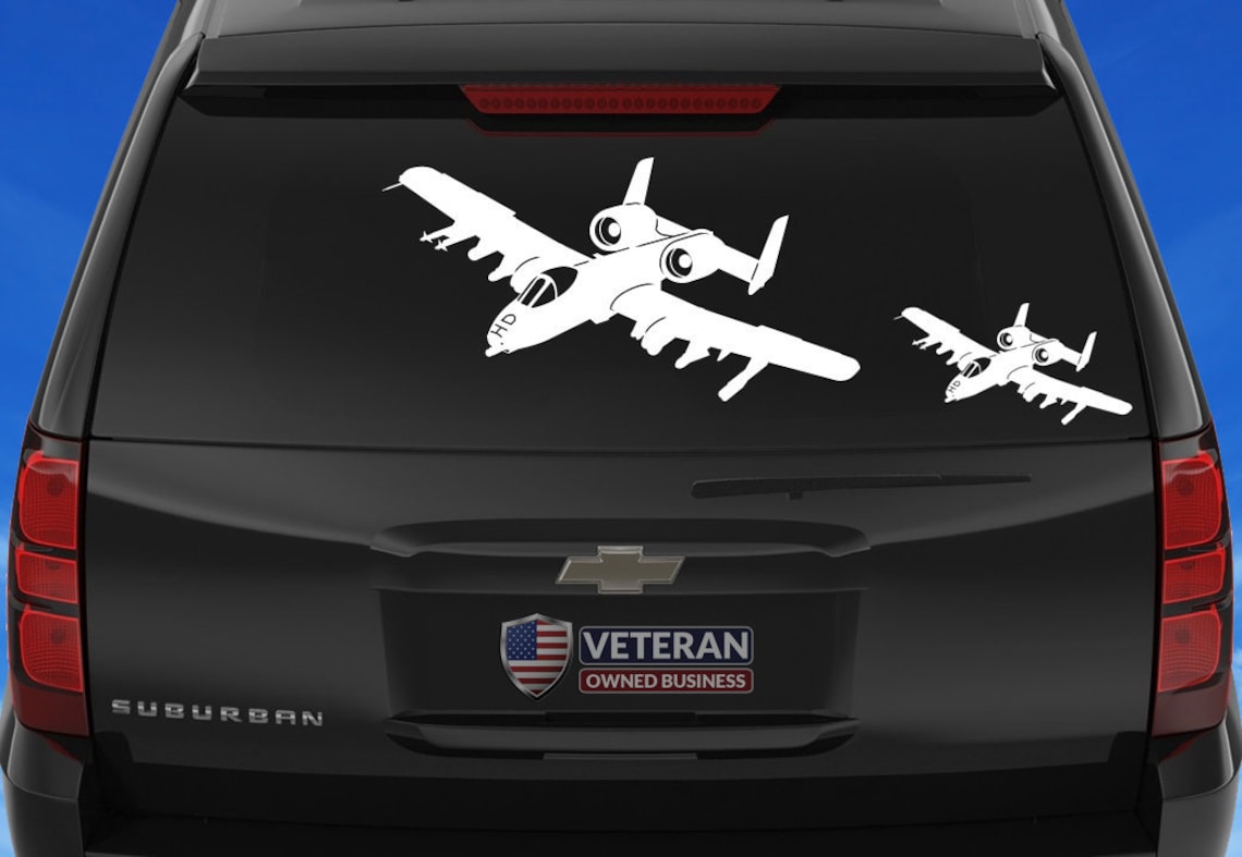 A-10 Thunderbolt II angle 2 A-10 Decal A10 Decal A-10 - Etsy