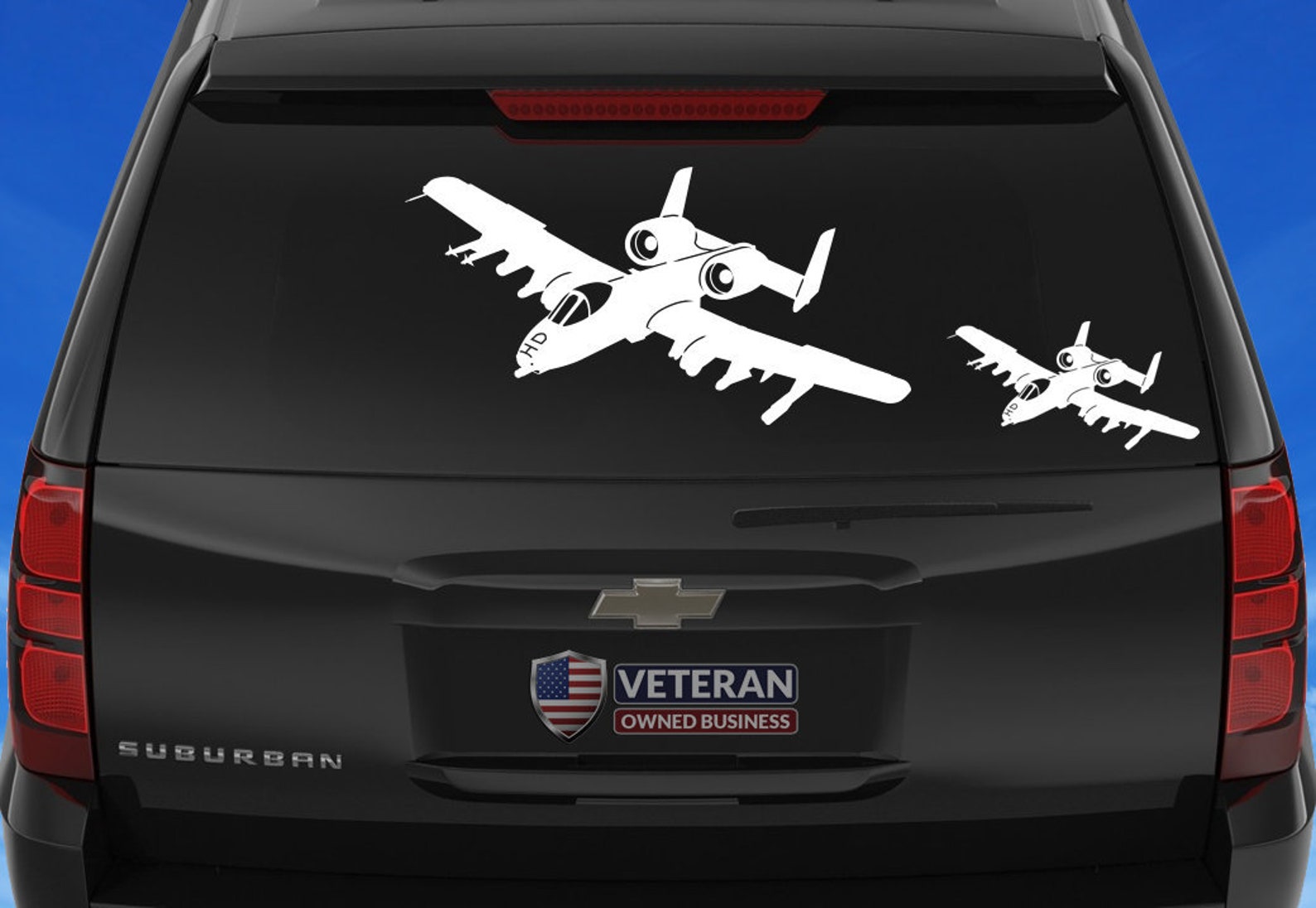 A-10 Thunderbolt II angle 2 A-10 Decal, A10 Decal, A-10 Vinyl Decal ...