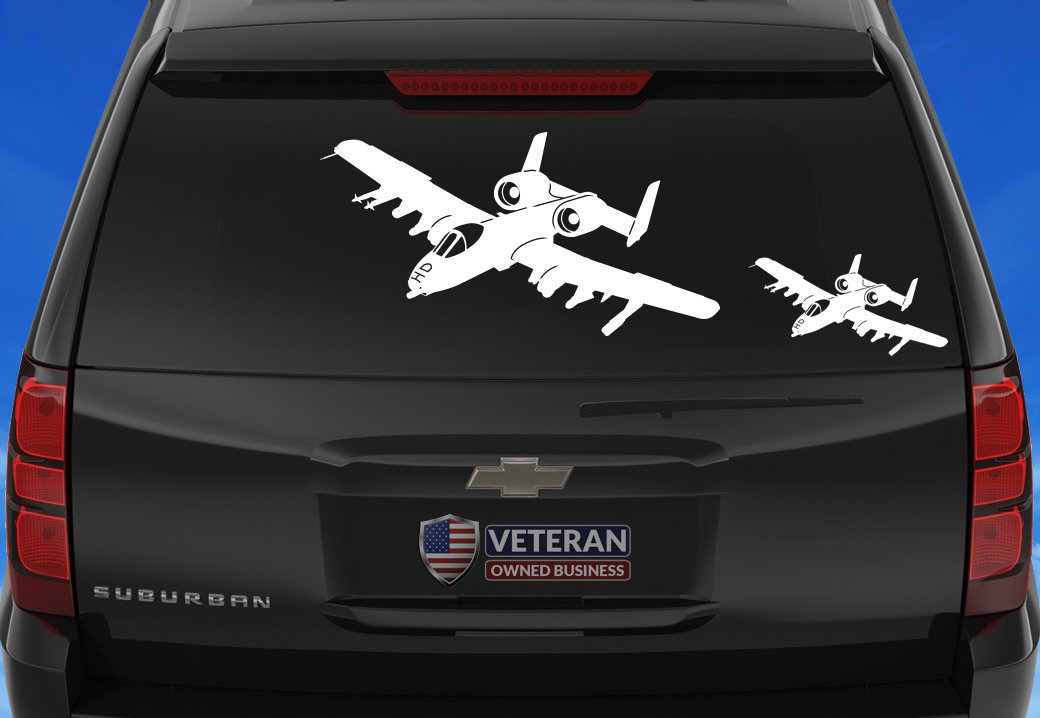 A-10 Thunderbolt II [angle 2] A-10 Decal, A10 Decal, A-10 Vinyl Decal ...