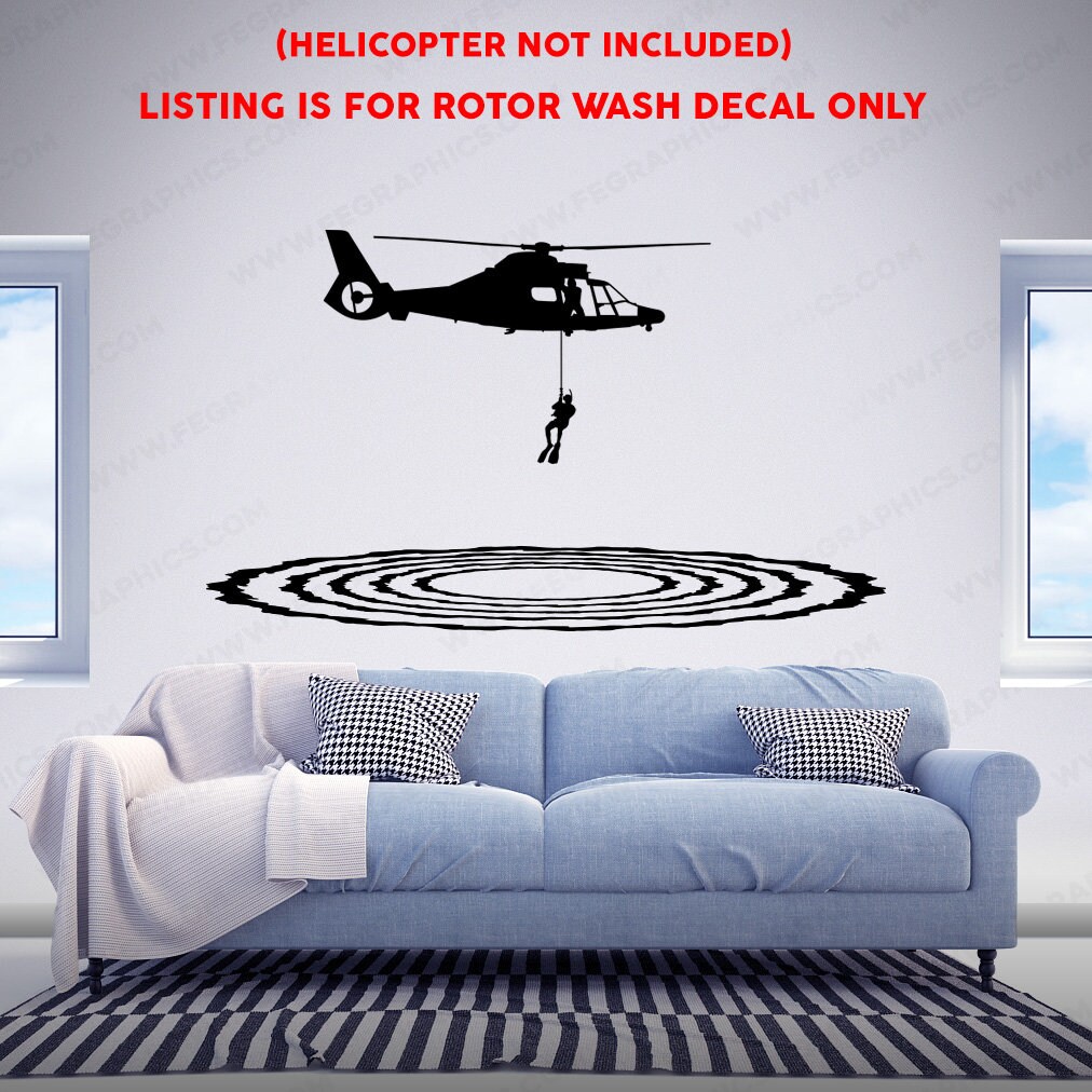 Rotor Wash Decal circles Only Perfect Addition to Helicopter - Etsy