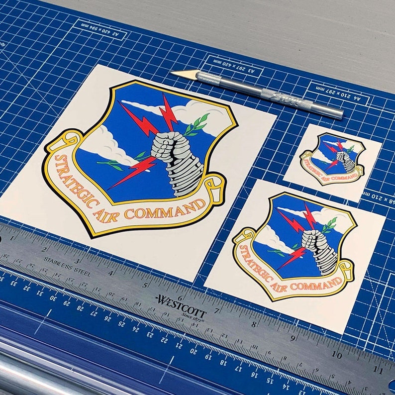 SAC Patch Decal [high Quality] Strategic Air Command Emblem, Insignia ...