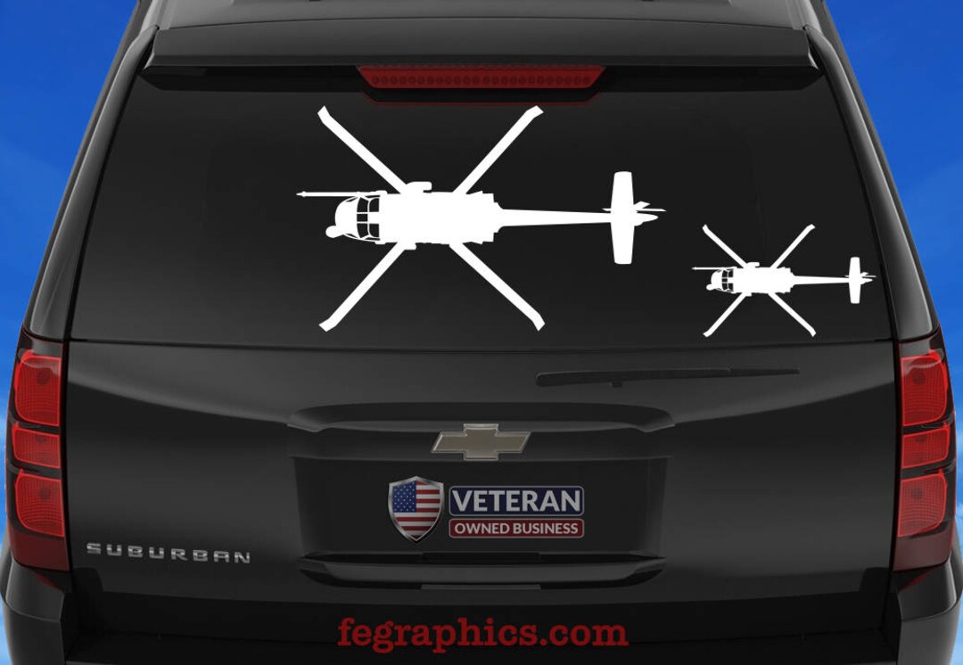 HH-60 Decal - TOP - HH60 Pave Hawk Vinyl Decal / Sticker H60 Decal H60 ...