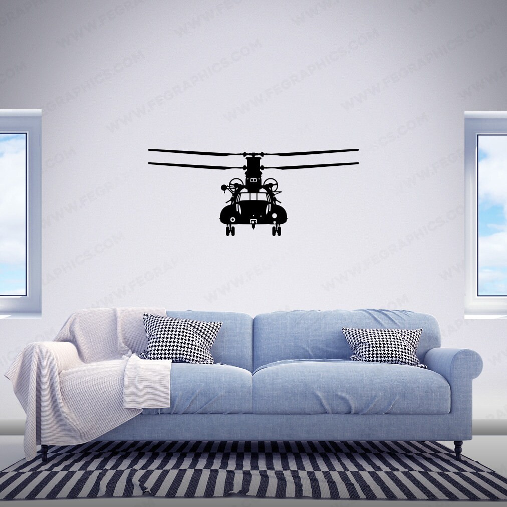 MH-47 Chinook [front] MH47 Chinook Decal, CH-47C Chinook Sticker, Vinyl ...