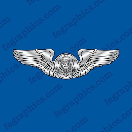 Enlisted Aircrew Wings Decal (basic USAF) Full Color, Aircrew Badge ...