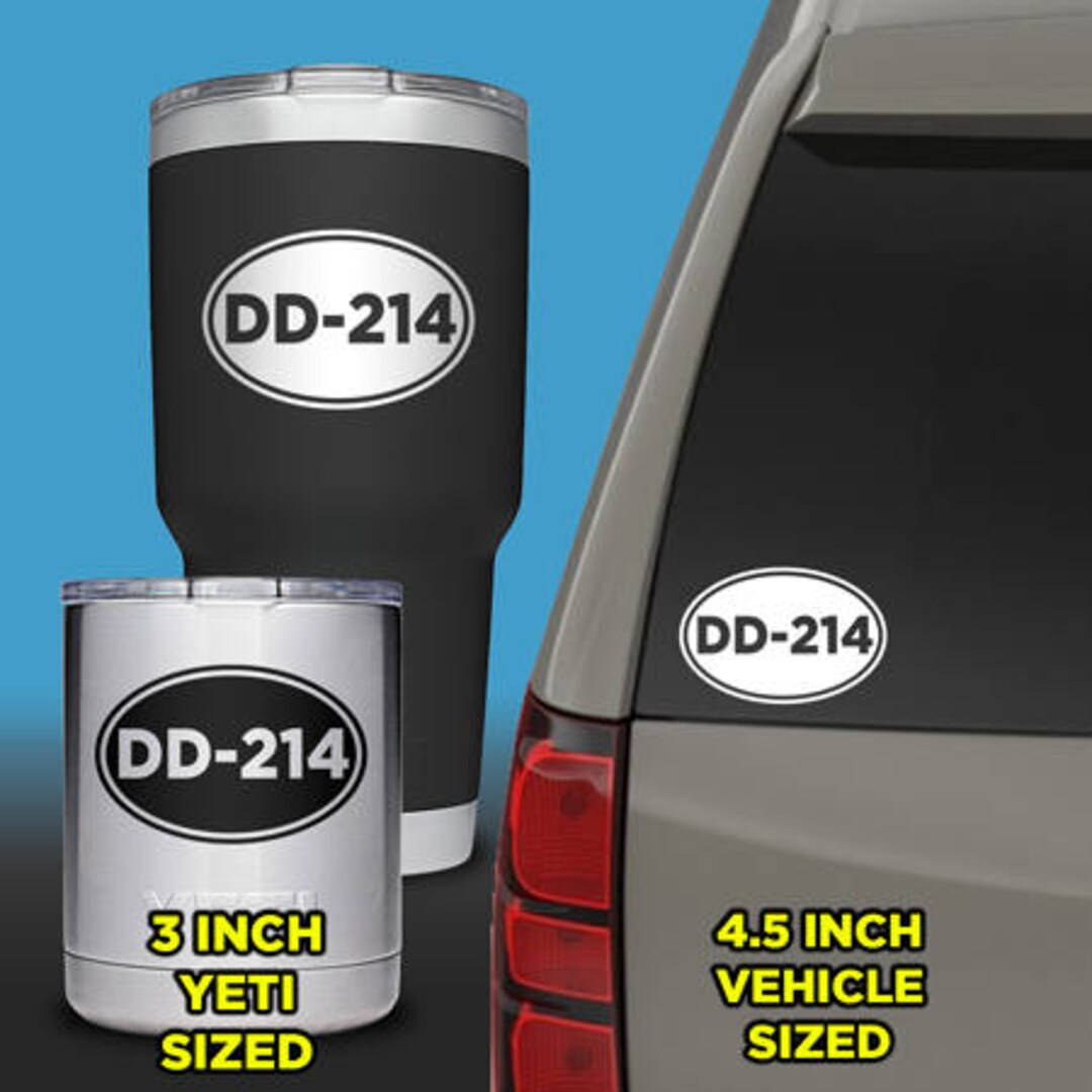 DD-214 Decal - Oval Decal / DD214 Decal / DD-214 Vinyl Decal / DD-214 ...