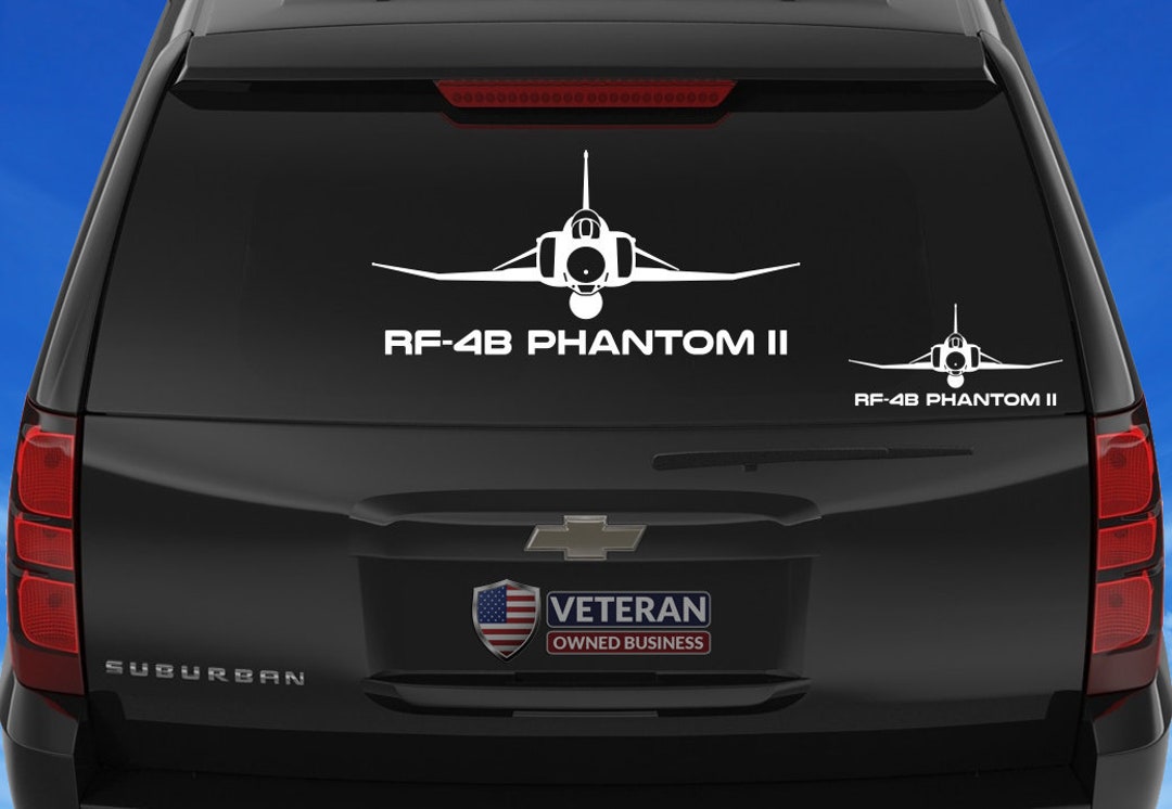 RF-4B Phantom II [front With Lettering] RF4B Decal, F-4B Vinyl Decal ...
