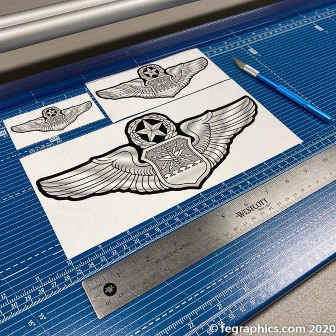 Navigator Wings Decal (master USAF) Full Color, Navigator Badge, Star ...