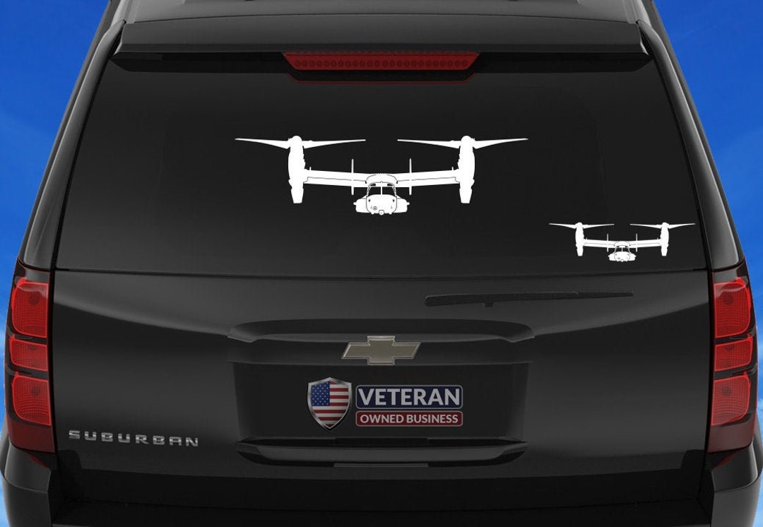 MV-22 Osprey [front VTOL Mode] MV22B Osprey, USMC MV22B, Vinyl Decal ...