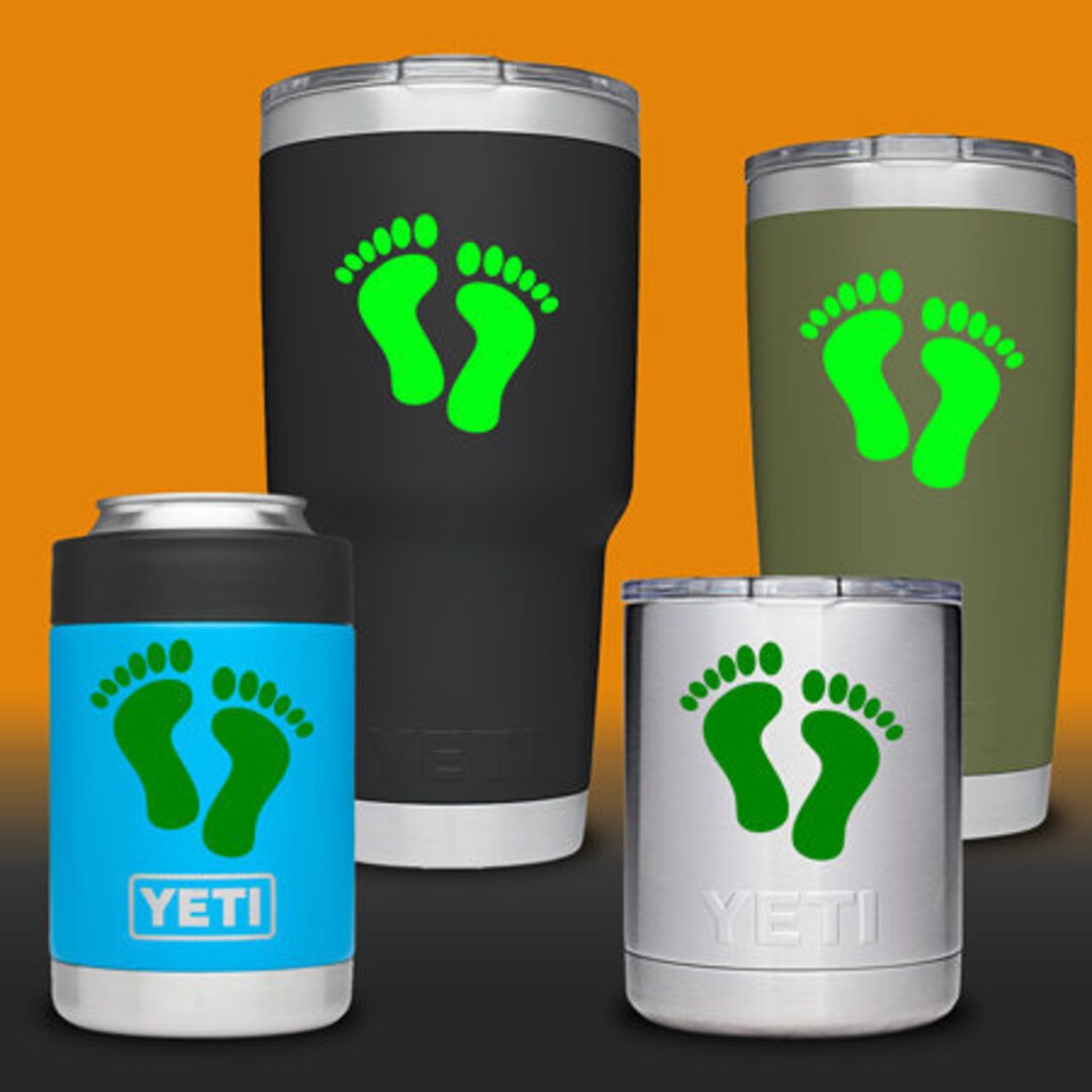 6 Toe Rescue Feet [decal] Jolly Green Giant Footprint, Vinyl Decal ...