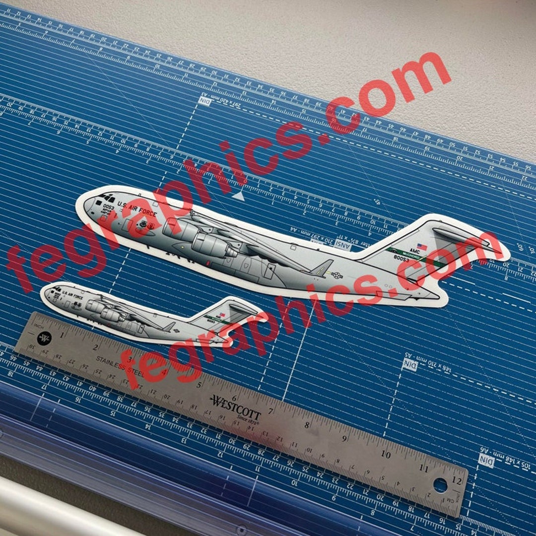 C-17 [full Color Profile Decal] C17 Decal, C-17 Sticker, C17 Sticker, C ...