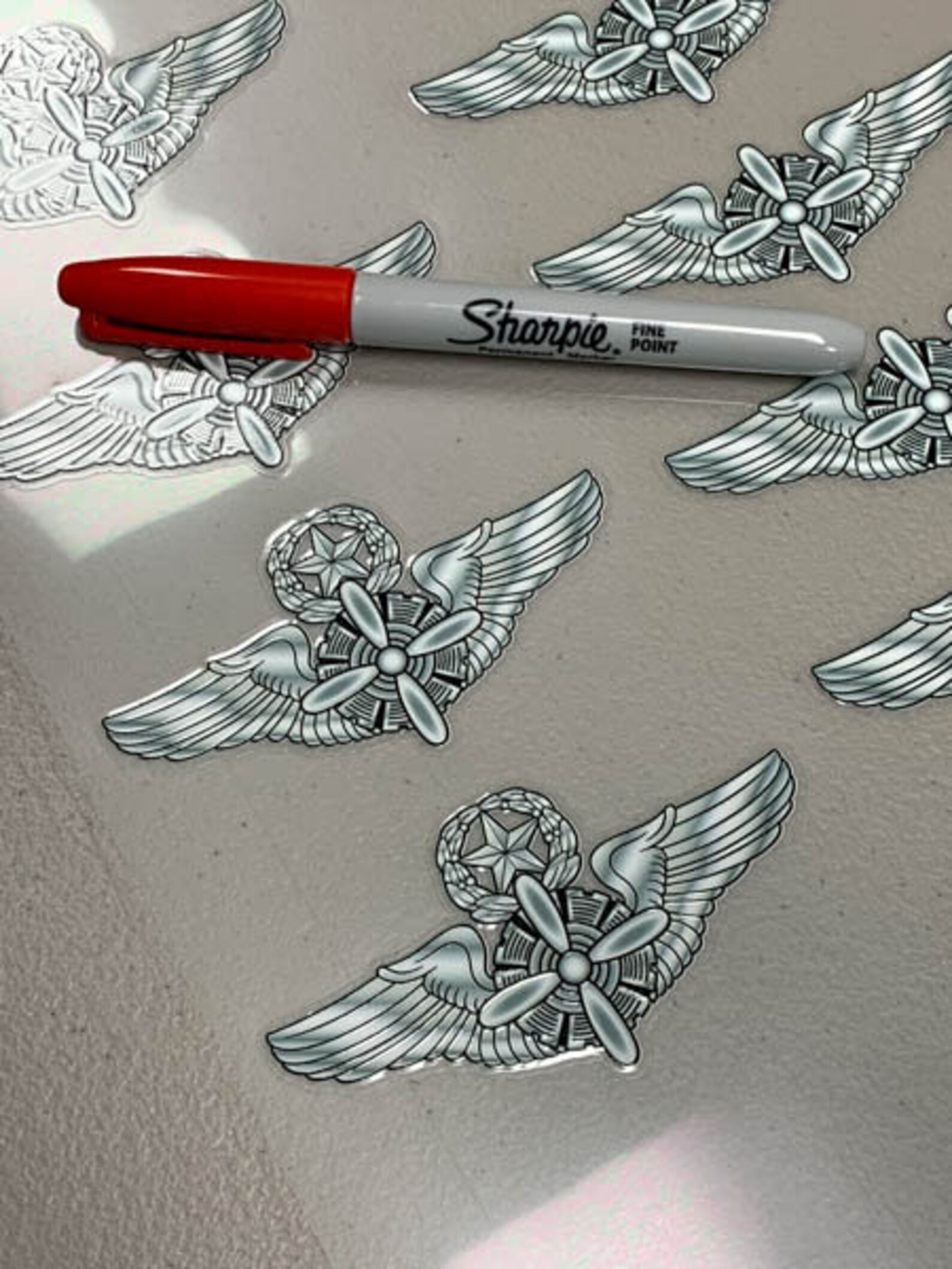 Flight Engineer Wings Decal master USAF Full Color FE - Etsy