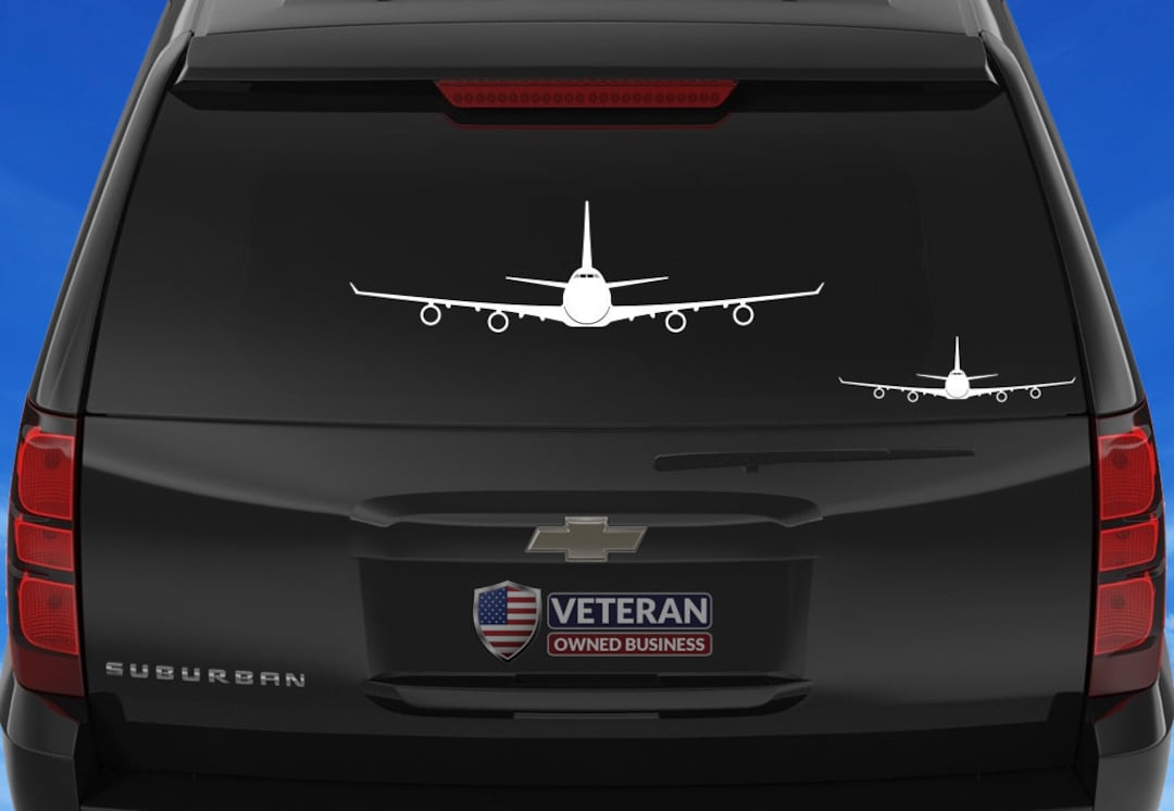 Boeing 747-400 Decal [front] 747-4 Decal, Vinyl Decal, 747-400F, 747 ...