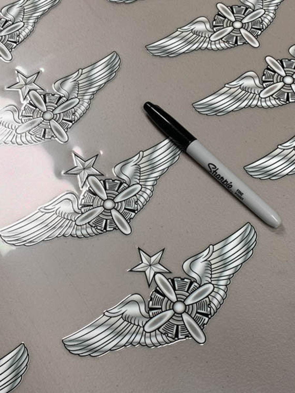 Flight Engineer Wings Decal senior USAF Full Color FE - Etsy