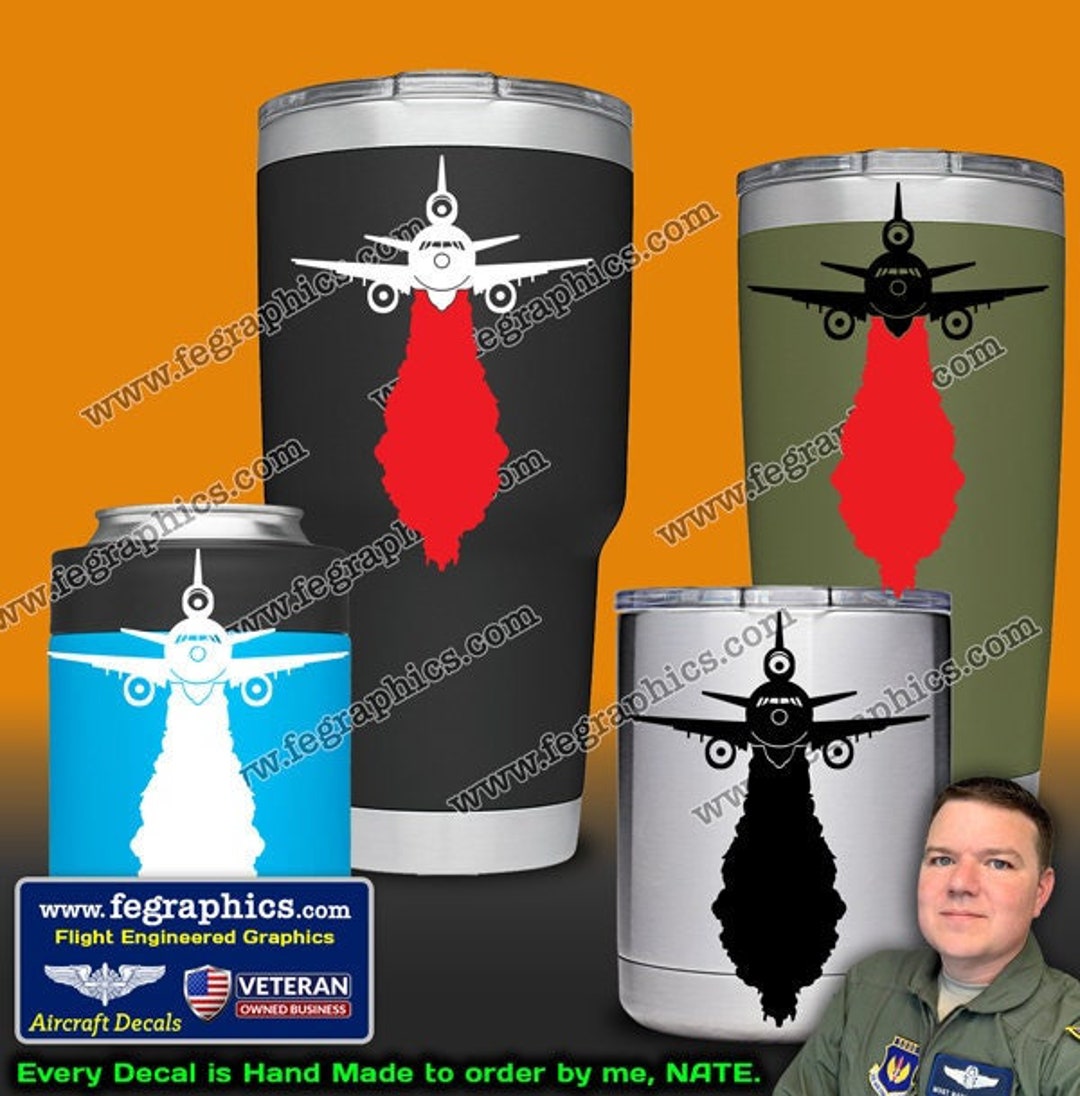 DC-10 Air Tanker [fire Run Drop CUP Decal] 10 Tanker Air Carrier, Cal ...