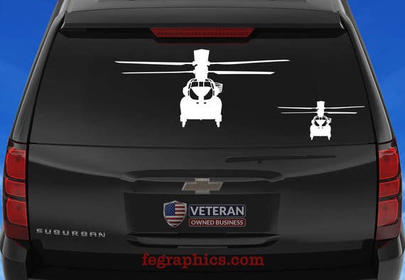 CH-47 Chinook Live Front Vinyl Decal / Sticker - Etsy