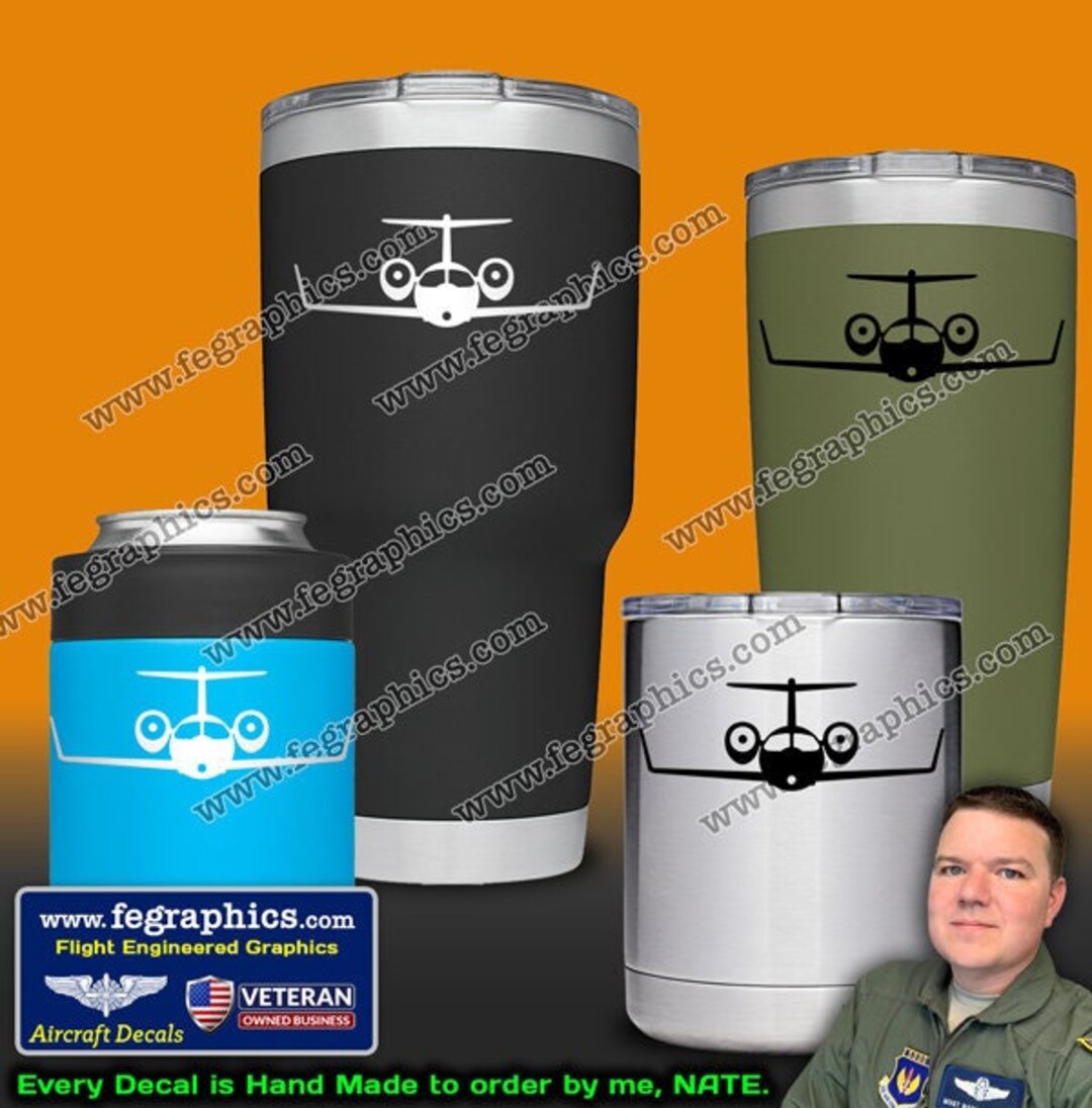 Learjet 31A [CUP Decal] Lear 31ER Decal, Learjet 31, Vinyl Decal ...