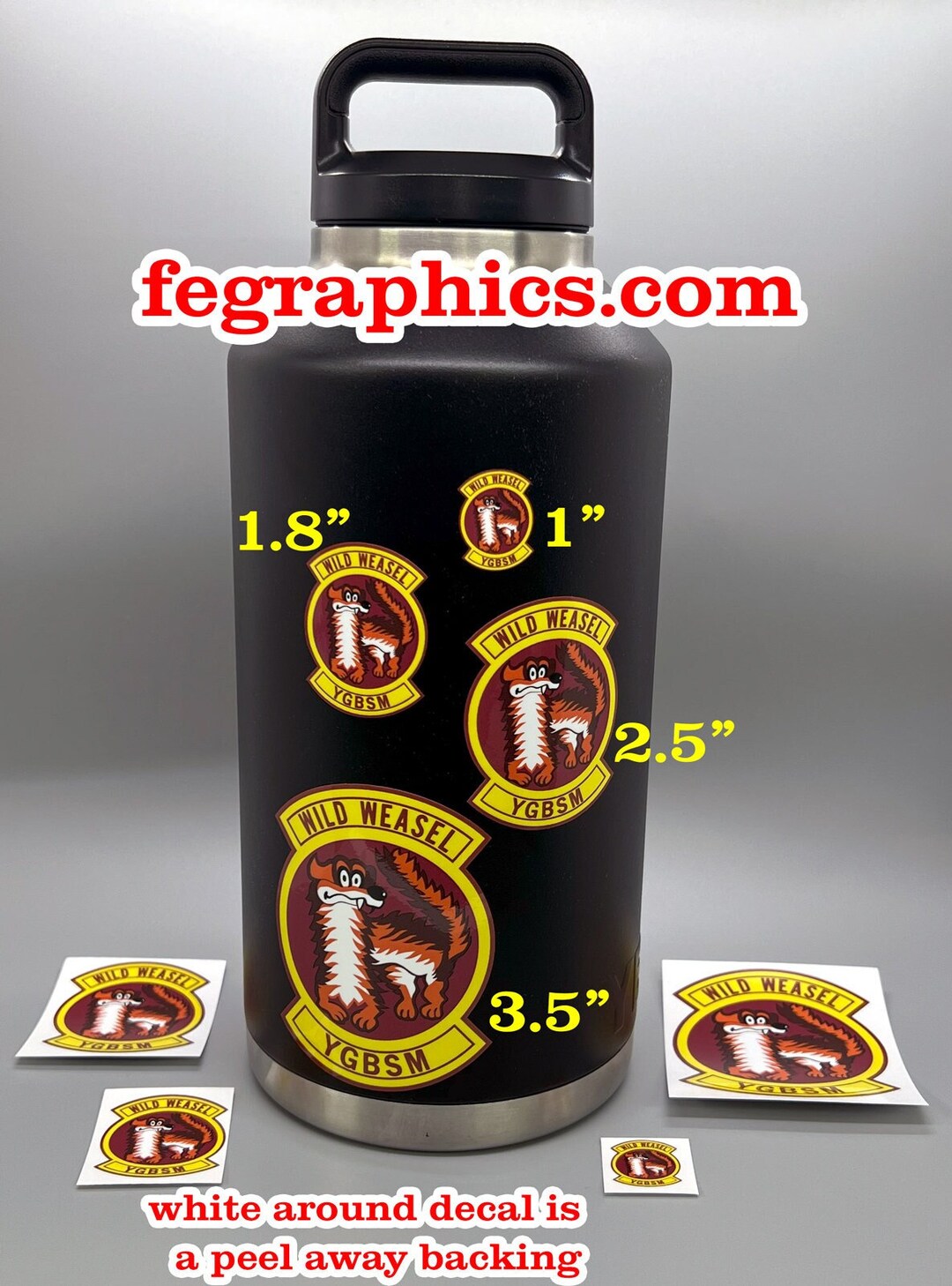 Wild Weasel Patch Decal [highest Quality] Full Color Peel & Stick ...