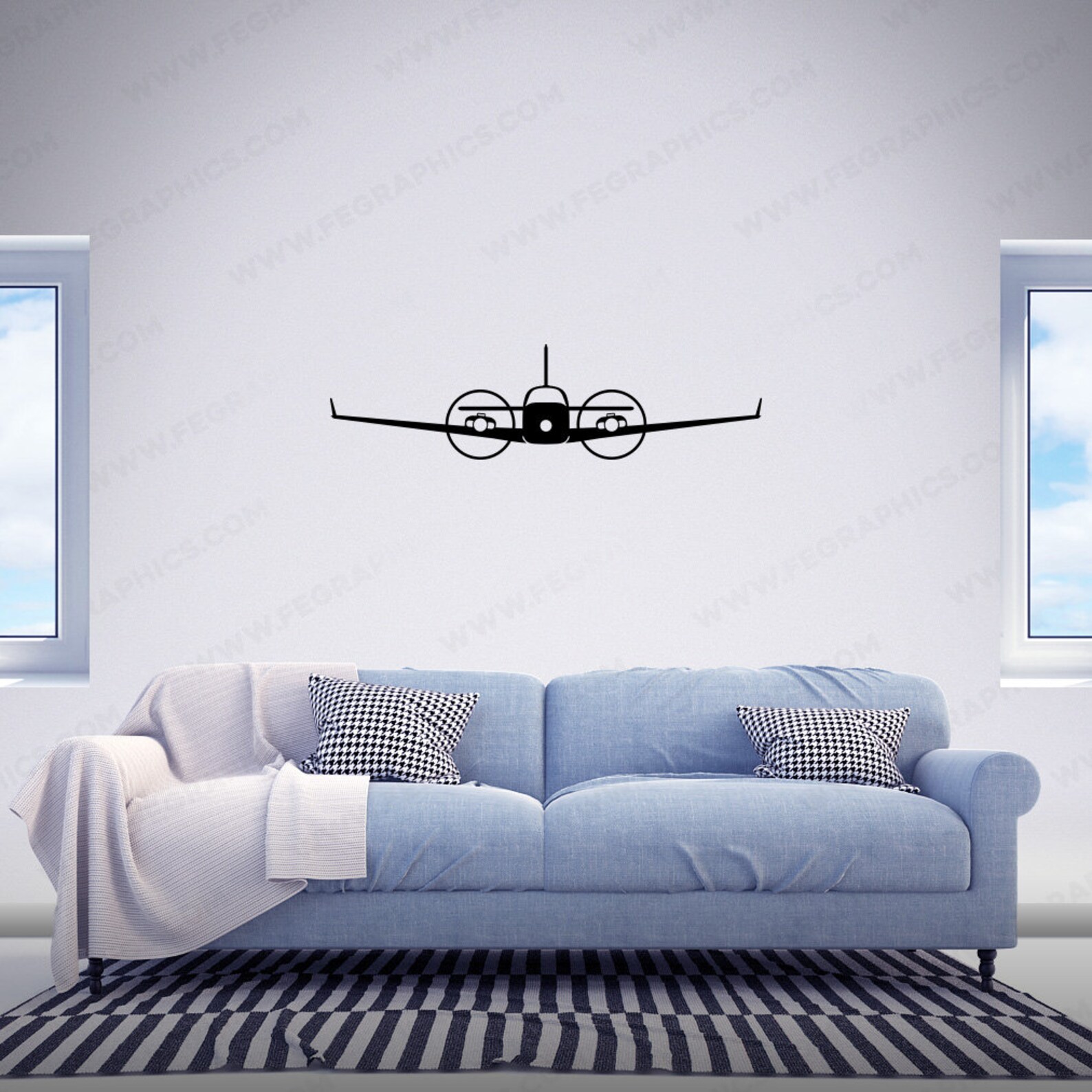 Baron 58 Winglets [front] Baron 58 Decal, Baron 56 55 58, Beechcraft ...