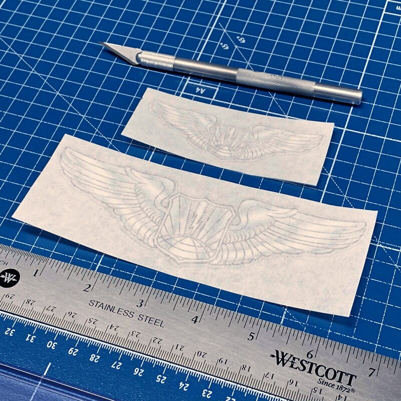 RPA Pilot Wings [basic Full Color] Remotely Piloted Aircraft Decal, Uav ...