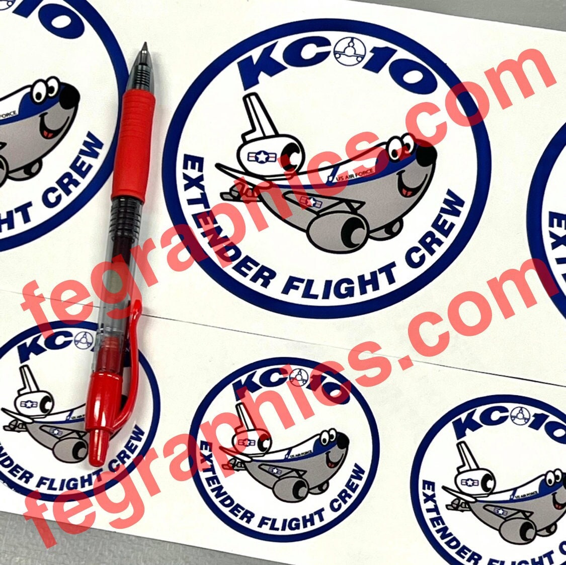 KC-10 extender Flight Crew Decal, KC-10 Extender Patch Decal, KC10 ...