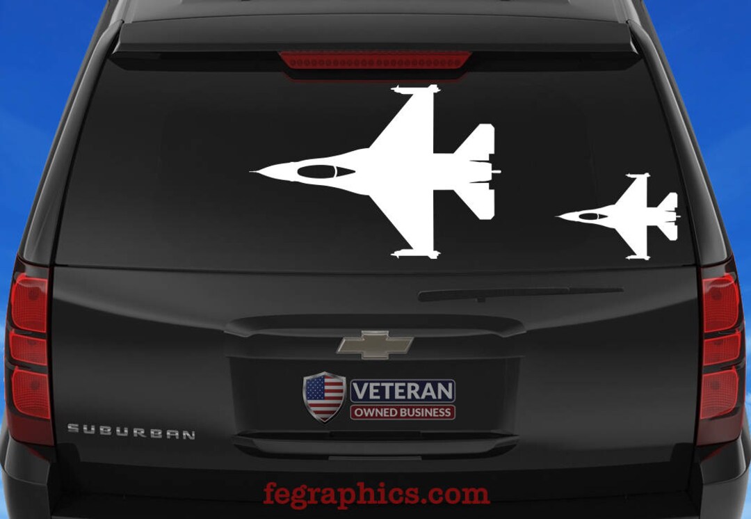F-16 Fighting Falcon TOP Vinyl Decal / Sticker - Etsy
