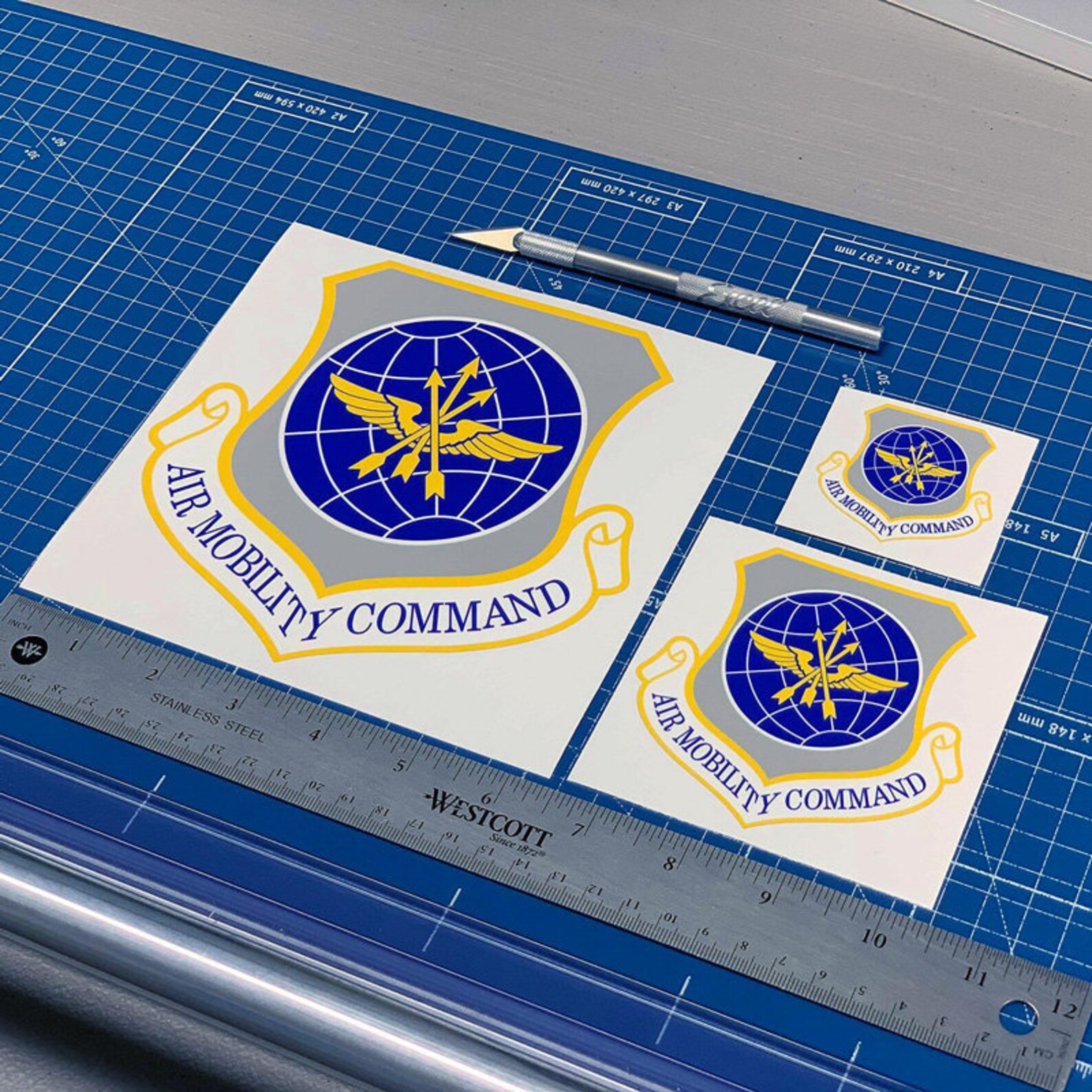 AMC Patch Decal high Quality Air Mobility Command Emblem - Etsy