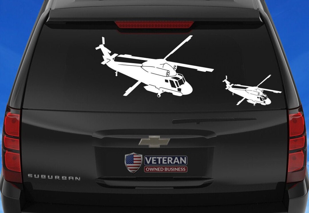 UH-2C Seasprite [angle 1] UH-2 Sea Sprite , UH2 UH2C, Vinyl Decal ...