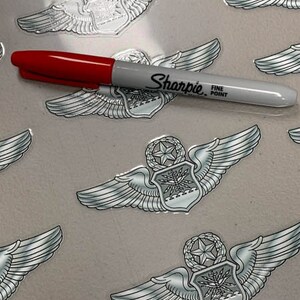 Navigator Wings Decal (master USAF) Full Color, Navigator Badge, Star ...