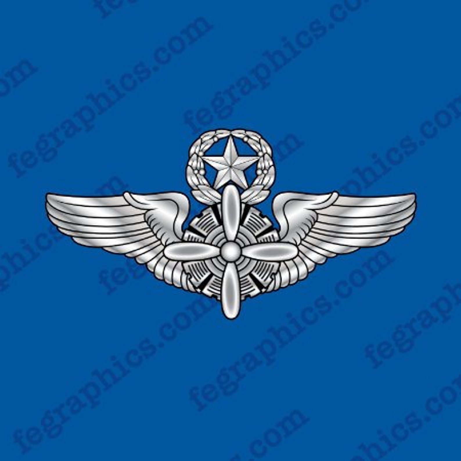 Flight Engineer Wings Decal (master USAF) Full Color, FE Wings ...
