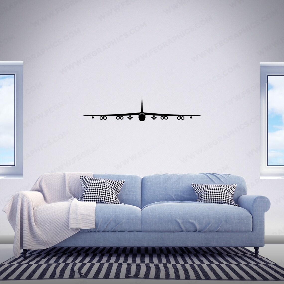 B-52 Decal [front Alcms] B52 Stratofortress "buff" Decal, B-52 Sticker ...