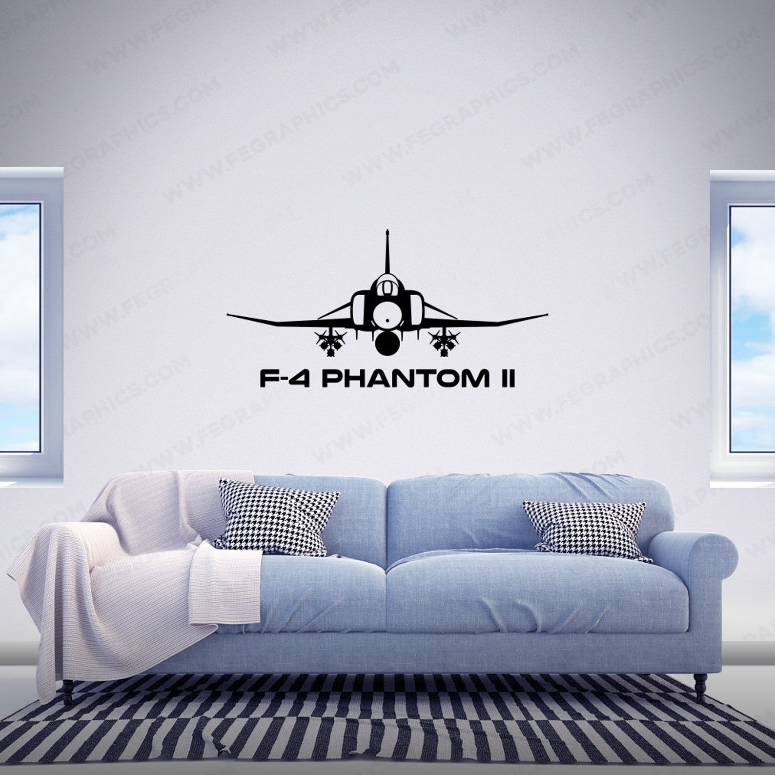 F-4J Phantom II [w/lettering Loaded] F4J Decal, F-4S Vinyl Decal, F4J ...