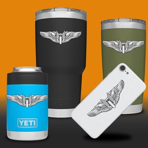 Aerial Gunner Wings Decal (full Color) Aerial Gunner Badge, Gunner ...