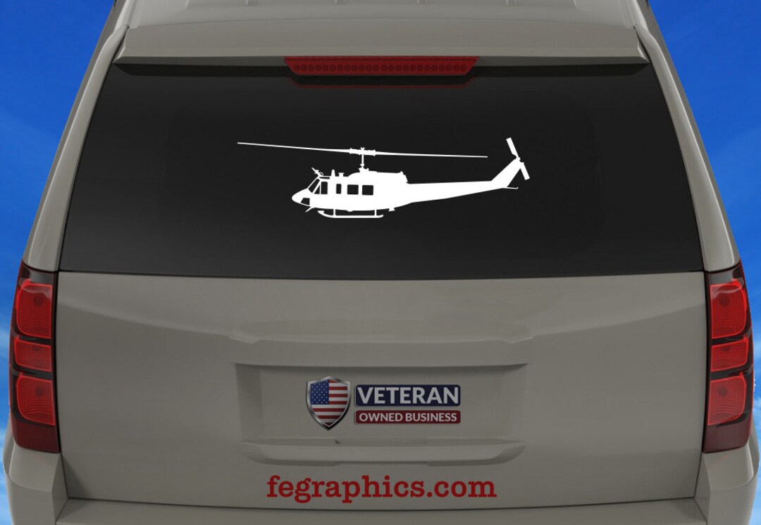 UH-1 Decal - Side 1 - UH1 Decal / UH1 Vinyl Decal / UH1 Sticker / UH-1 ...