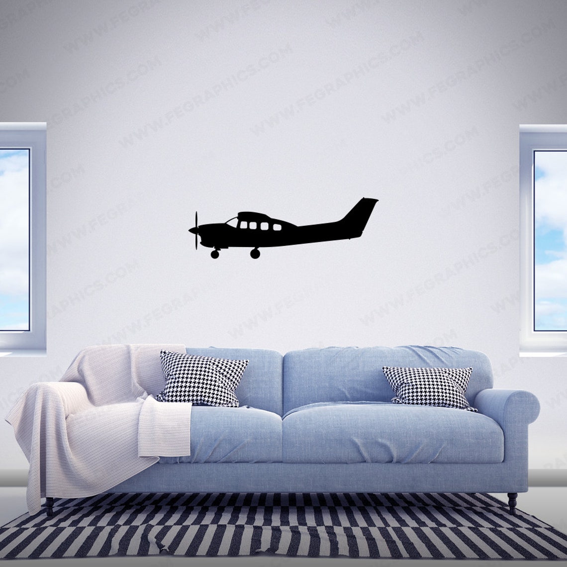 Cessna 210 side Cessna 210 Decal Cessna 210 Sticker Cessna - Etsy