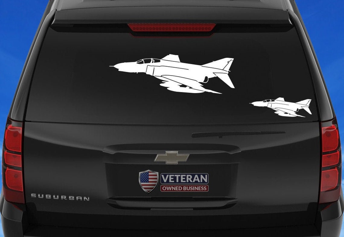 F-4 Phantom II [angle 1] F4 Phantom II, Vinyl Decal Sticker, Fegraphics ...