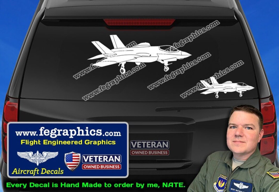 F-35C [angle 1 Hook Down] F-35C Decal, F-35 Decal, F-35 Sticker, F-35 ...