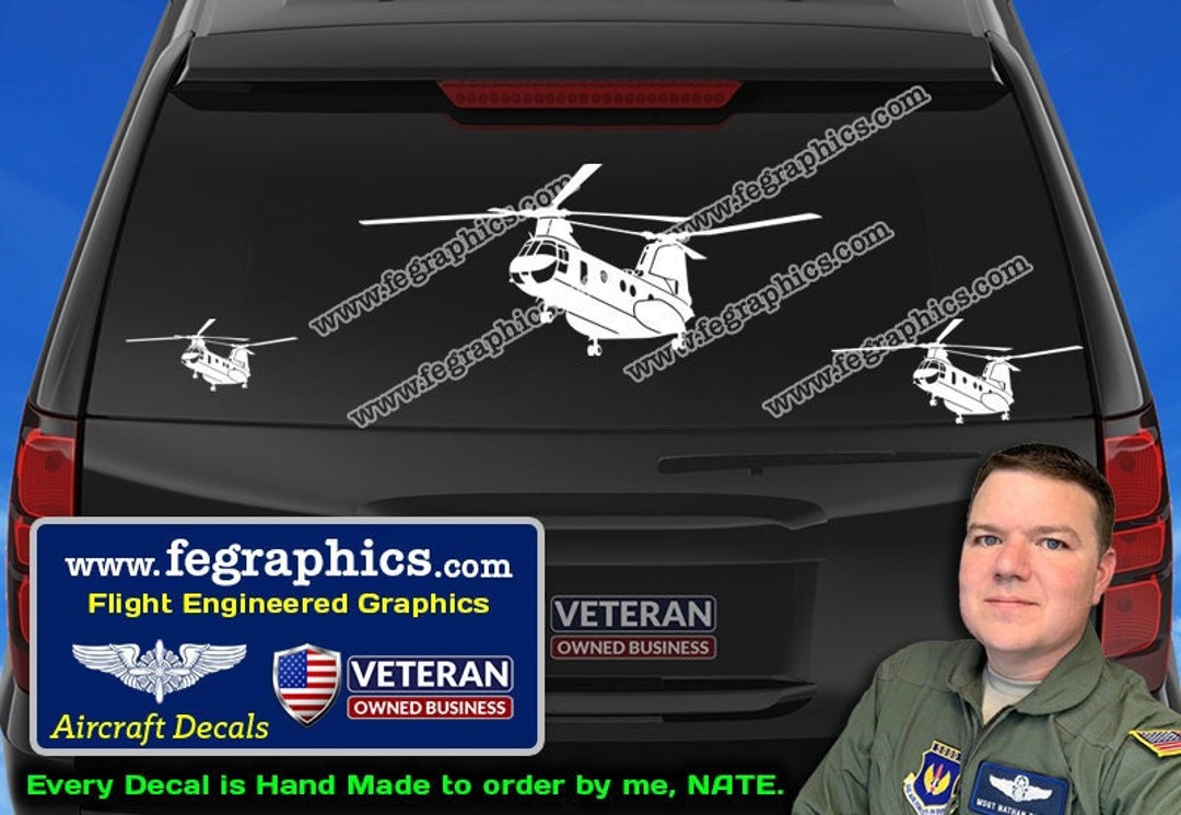 CH-46 [angle up 1] CH46 Decal, CH-46 Decal, CH46 Sticker, CH46 Sea ...