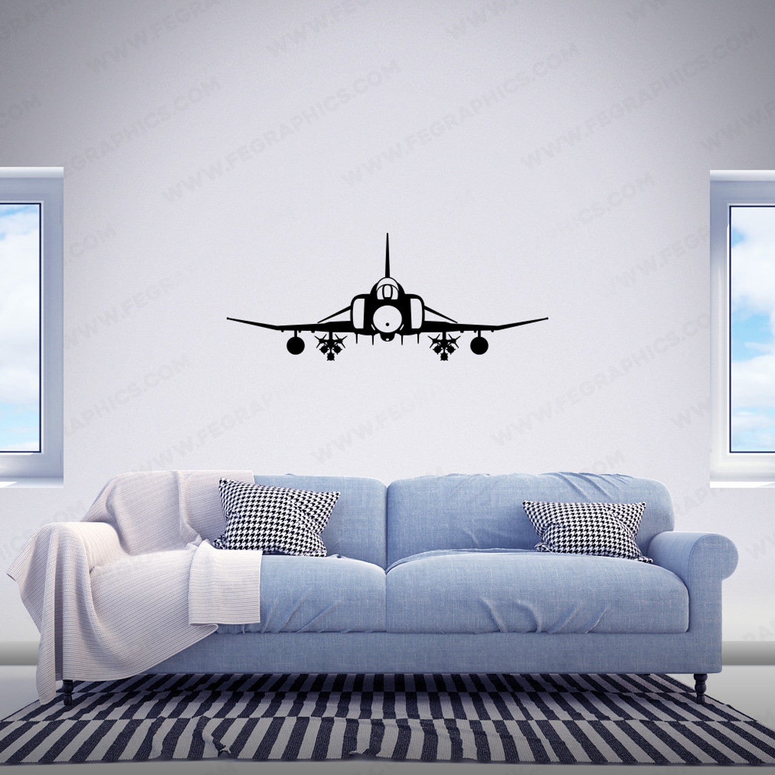 F-4E Phantom II [front Loaded] F4E Decal, F-4E Vinyl Decal, F-4E ...
