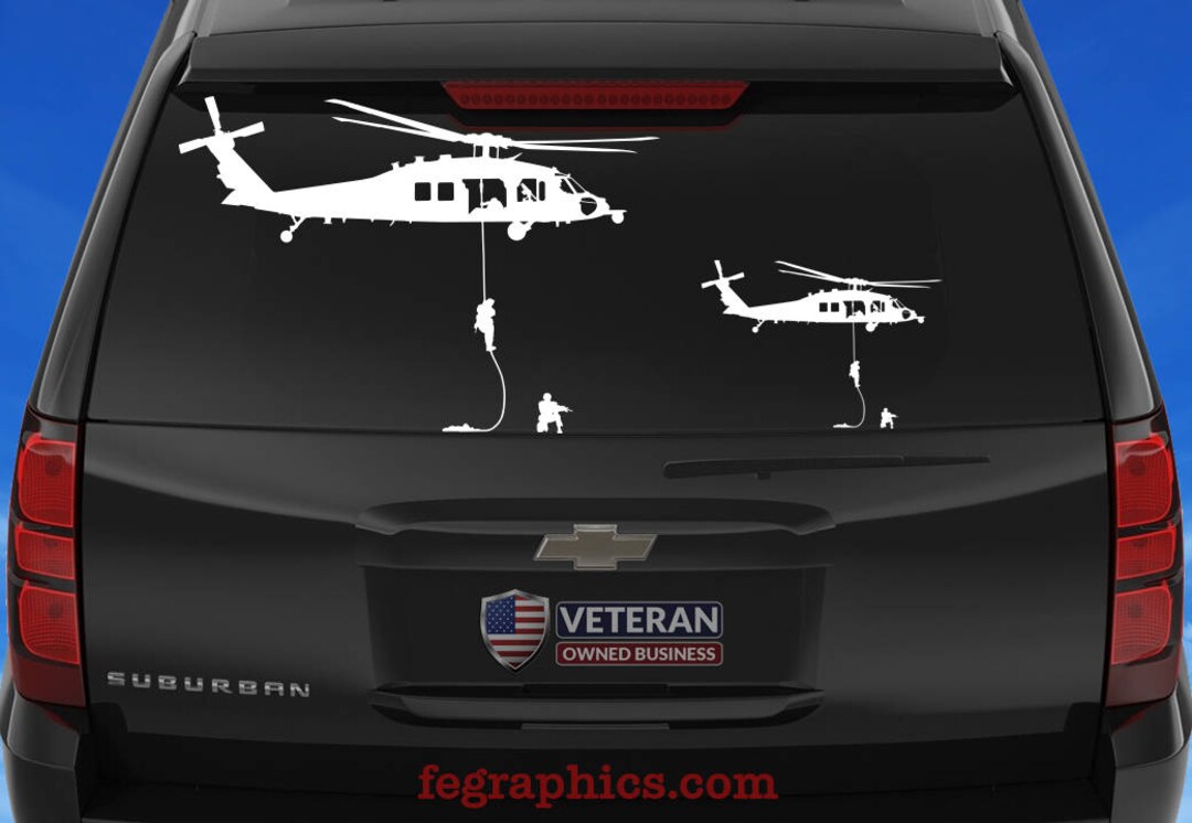 MH-60S [side] Fast Rope Seal Team Infil - MH60S Knighthawk Decal, MH60S ...