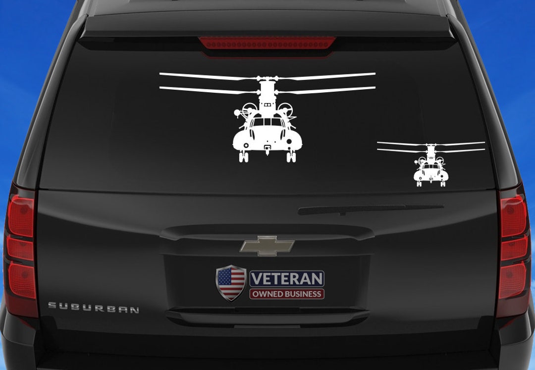 MH-47 Chinook [front] MH47 Chinook Decal, CH-47C Chinook Sticker, Vinyl ...