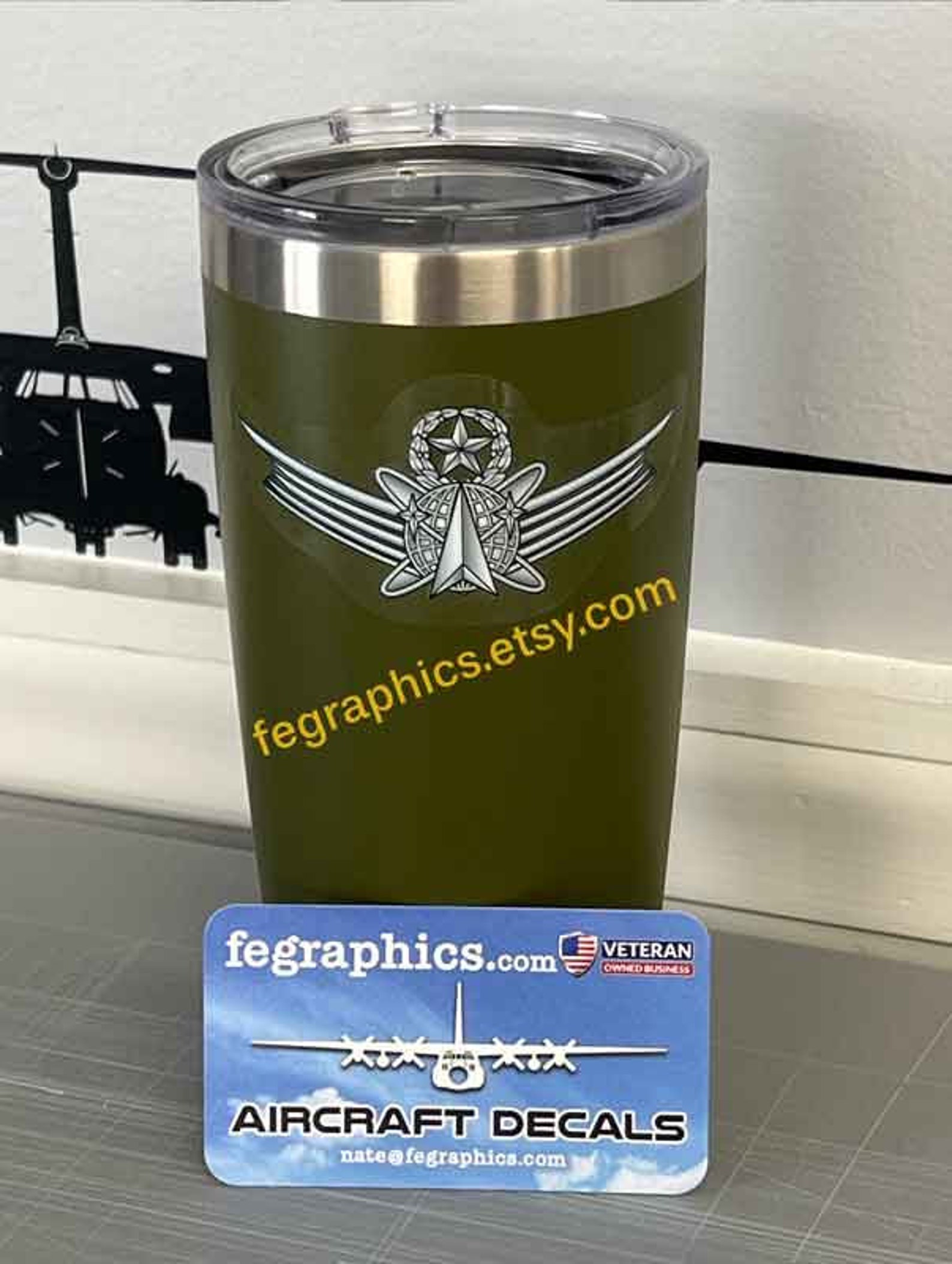 Space Operations Badge, Vinyl Decal Sticker, Space Force Wings, Space ...